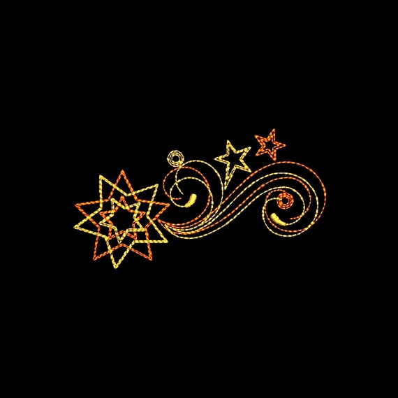 Embroidery Design Star Embroidery Designs | Etsy
