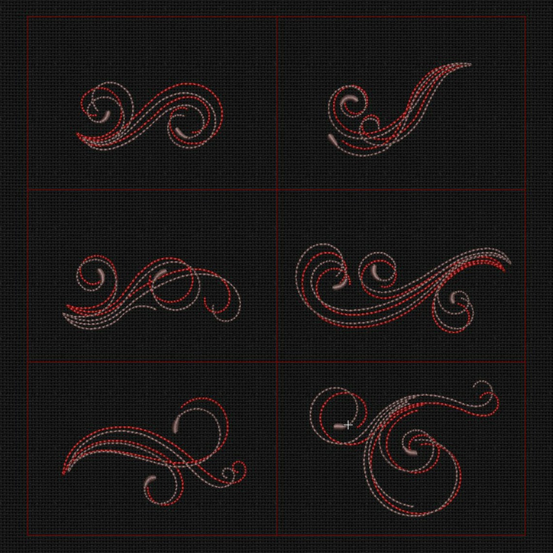 Embroidery Designs Swirls Embroidery Design Border - Etsy
