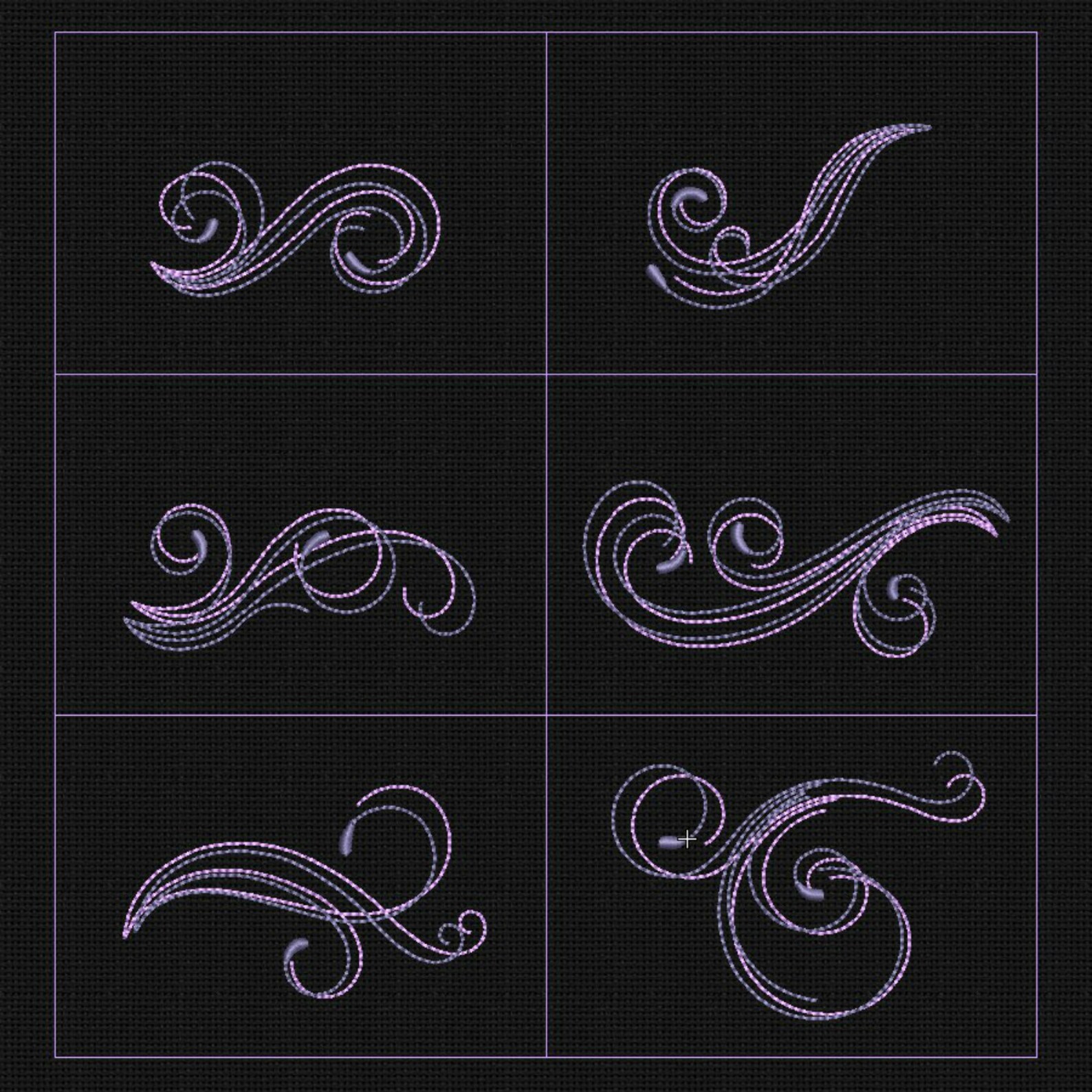 Embroidery Designs Swirls Embroidery Design Border - Etsy
