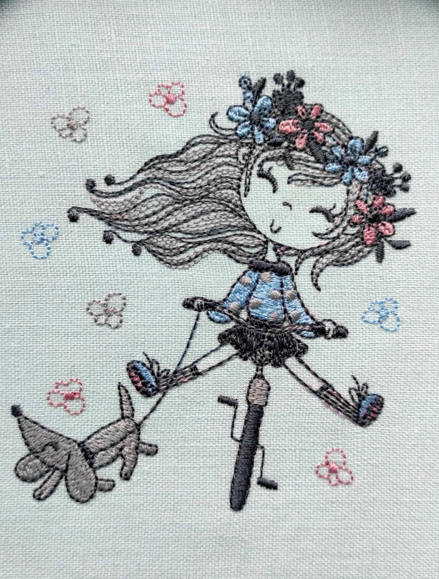 Embroidery Design Cute Girl Embroidery Designs Baby - Etsy