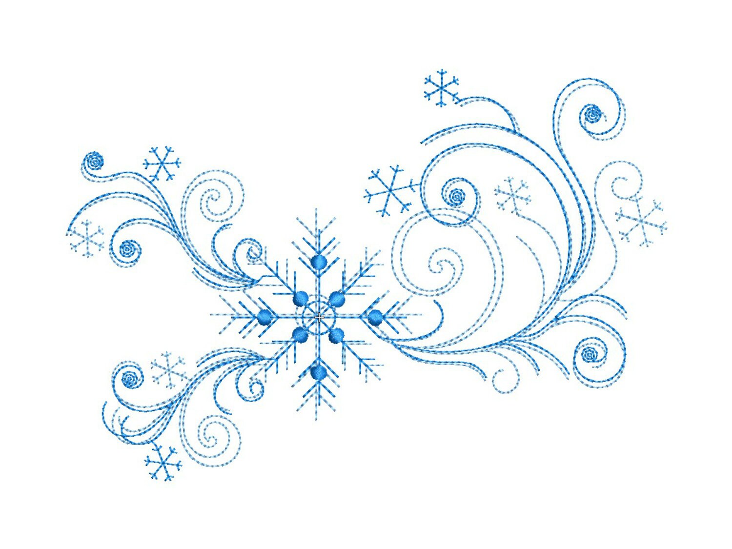 Embroidery Designs Snowflake Embroidery Design Winter - Etsy