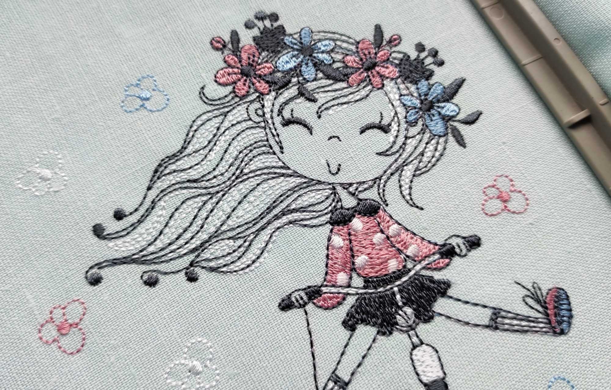 Embroidery Design Girl Embroidery Designs Baby | Etsy