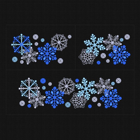 Embroidery Designs Snowflake Embroidery Design Winter - Etsy