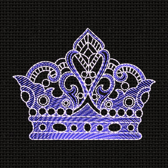 Embroidery Design Crown Embroidery Designs - Etsy