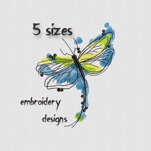 Machine Embroidery Designs Dragonfly Embroidery Design - Etsy