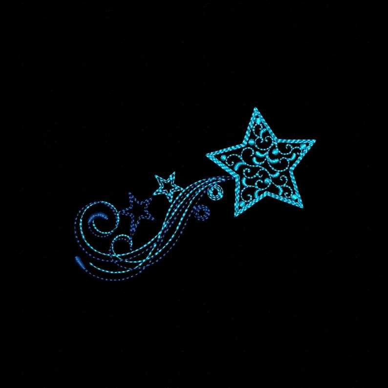 Embroidery Design Star Embroidery Designs | Etsy