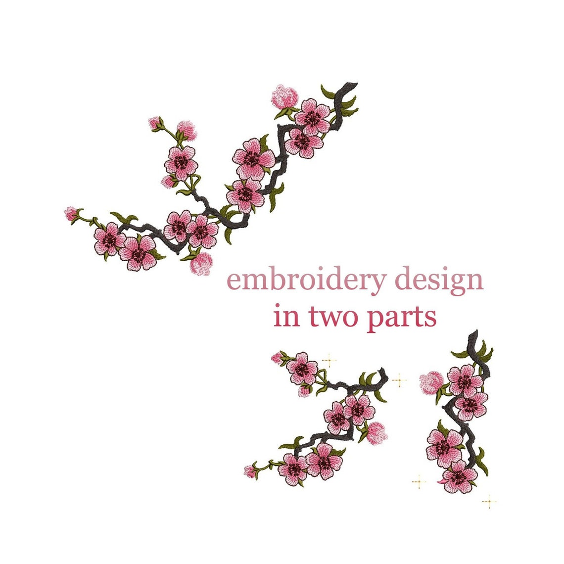Embroidery Designs Sakura Embroidery Design - Etsy
