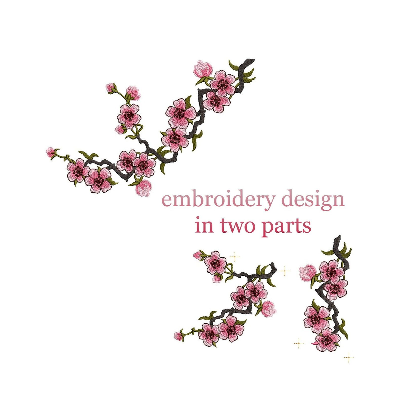 Embroidery Designs Sakura Embroidery Design - Etsy