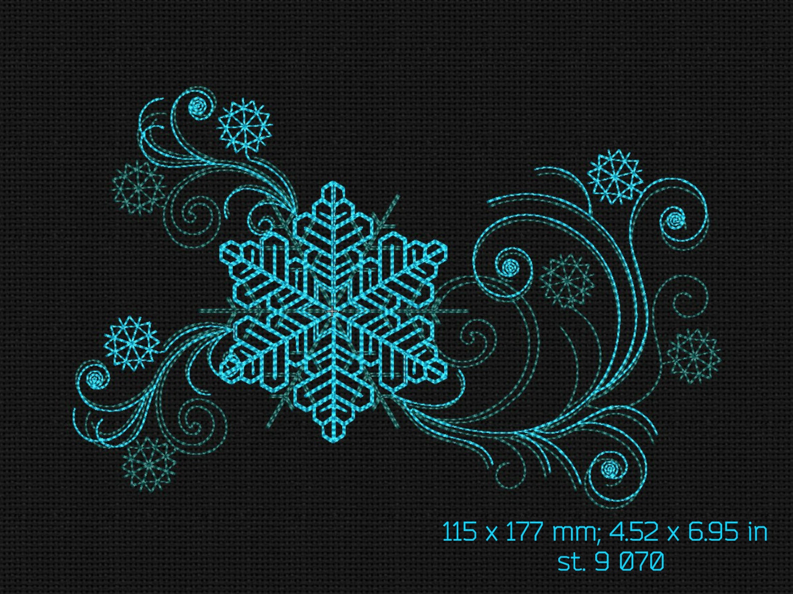 Embroidery Design Snowflake Embroidery Designs - Etsy