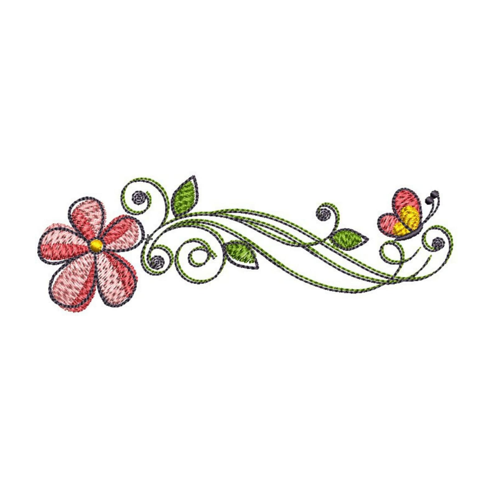 Embroidery Design Flower Embroidery Designs Floral - Etsy