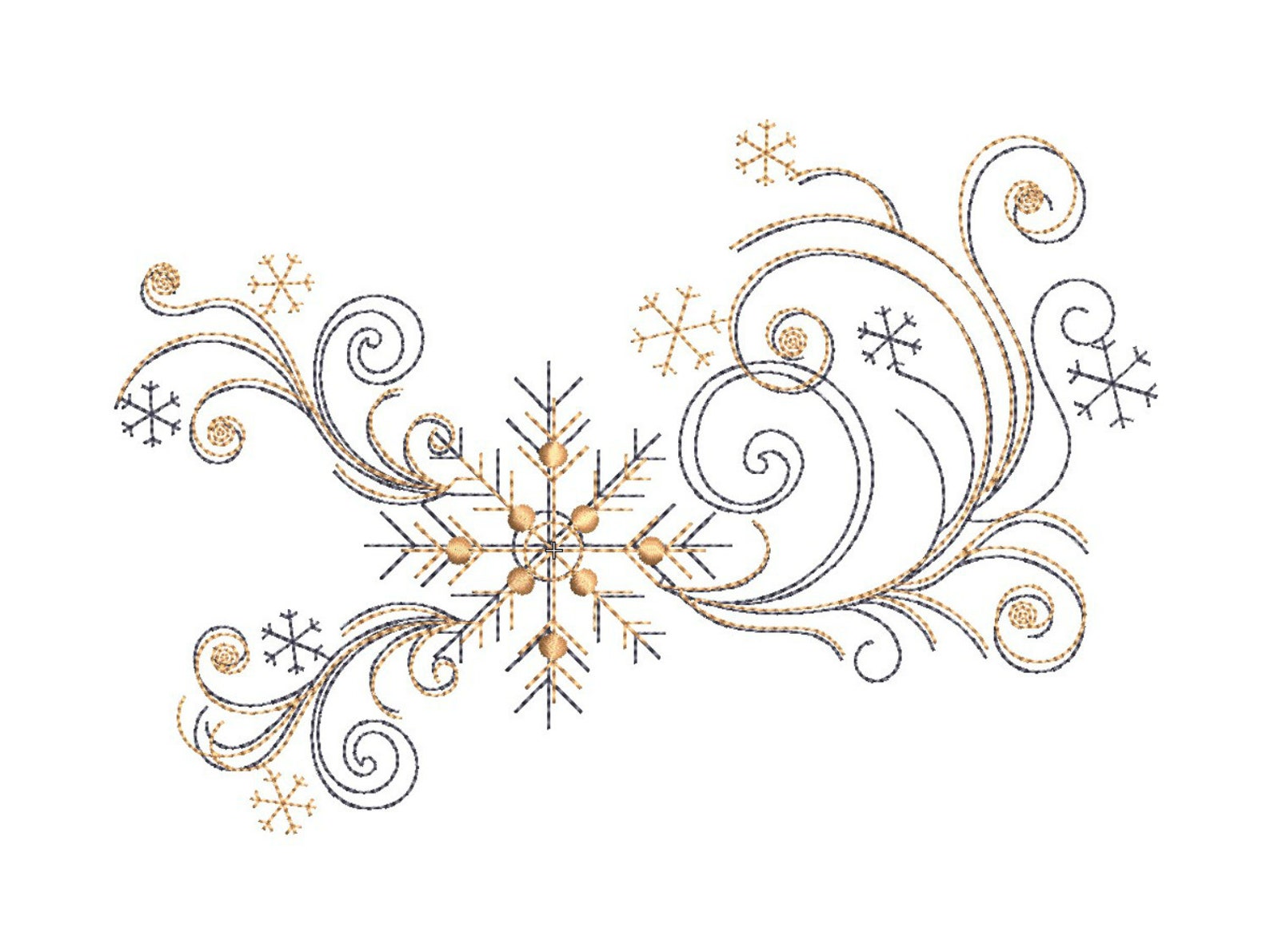 Embroidery Designs Snowflake Embroidery Design Winter - Etsy