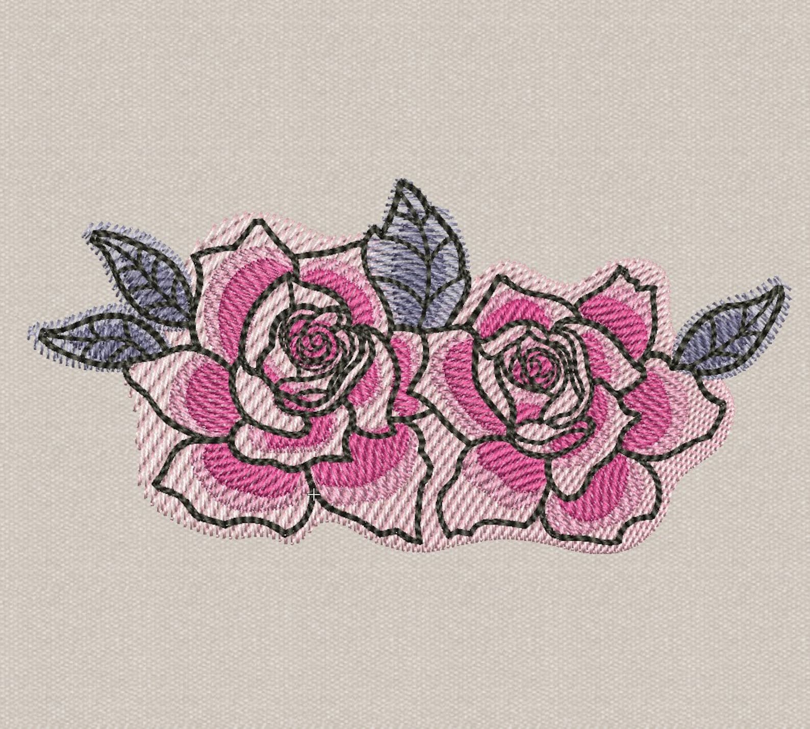 Broderie Design Rose Broderie Dessins Fleur | Etsy
