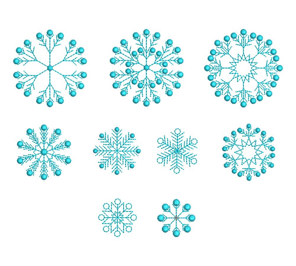 Embroidery Design Snowflake Embroidery Designs Winter - Etsy UK