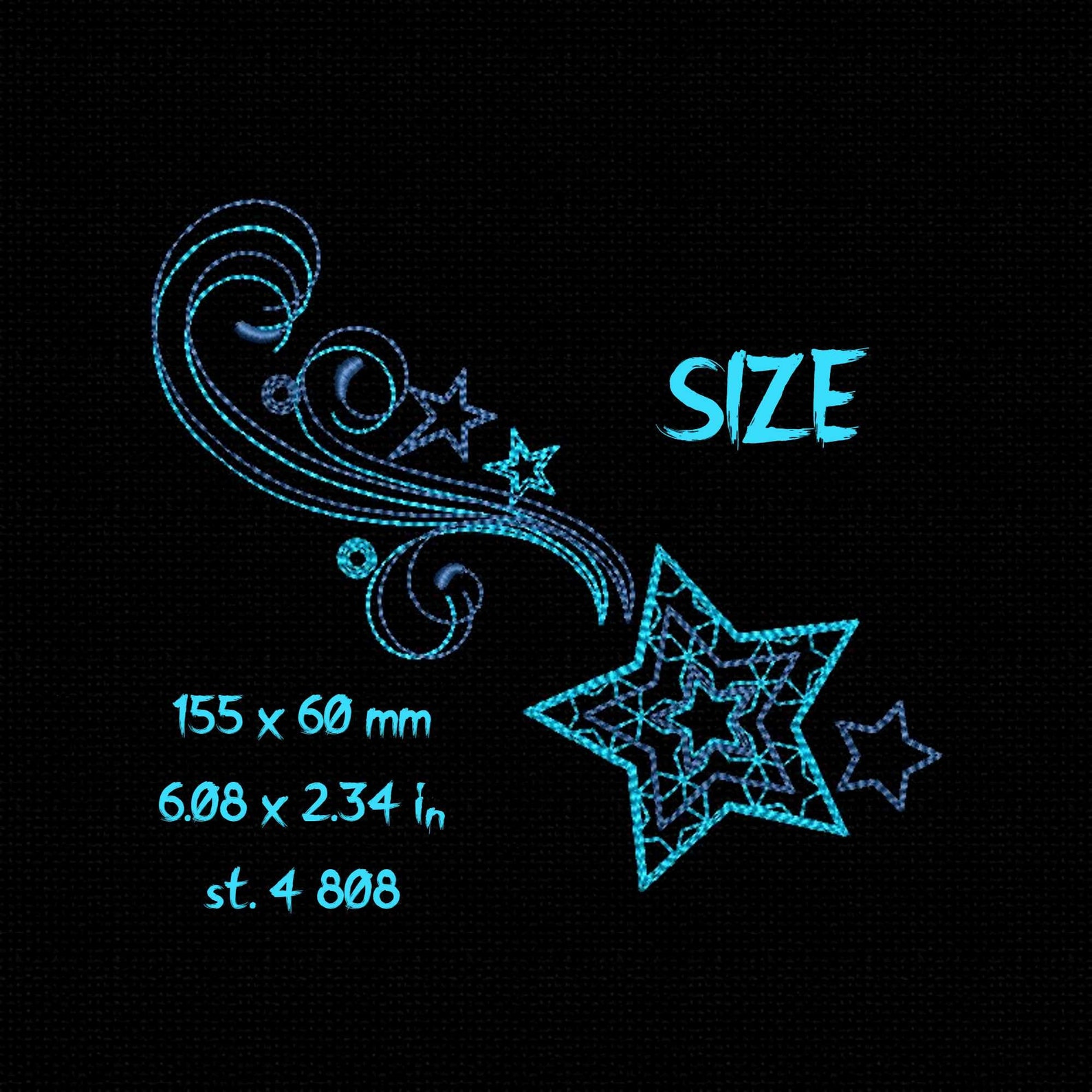 Embroidery Designs Stars Embroidery Design | Etsy