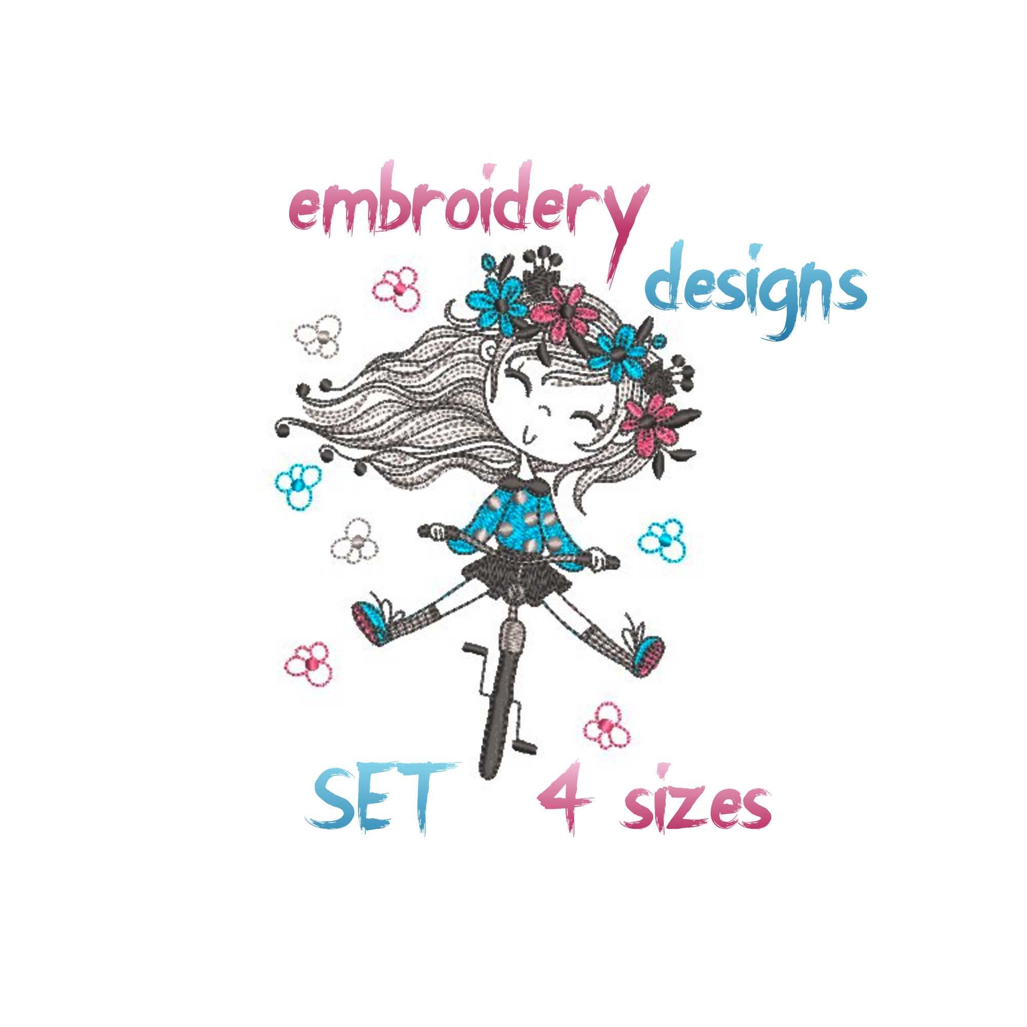 Embroidery Design Girl Embroidery Designs Baby | Etsy