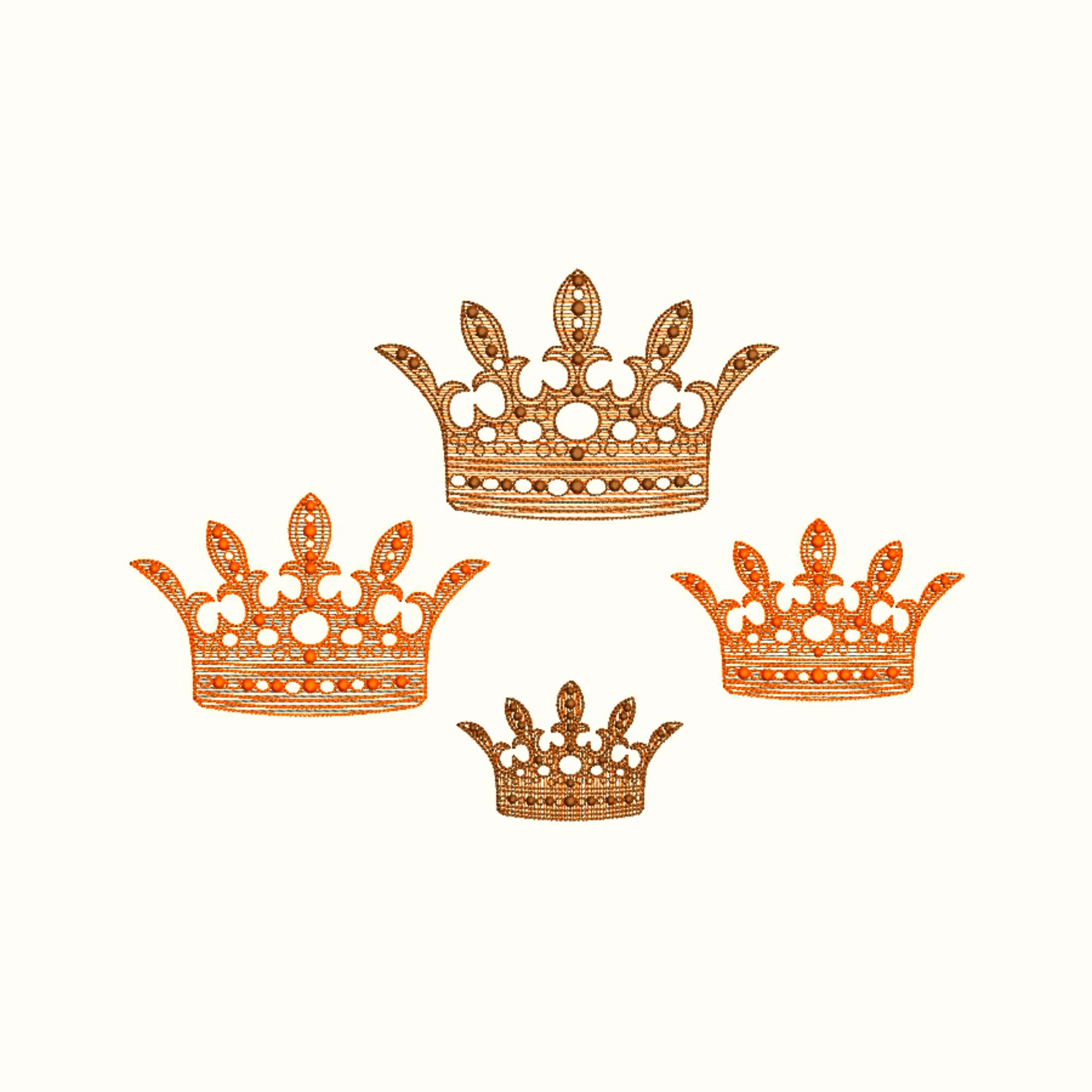 Embroidery Design Crown Embroidery Designs - Etsy
