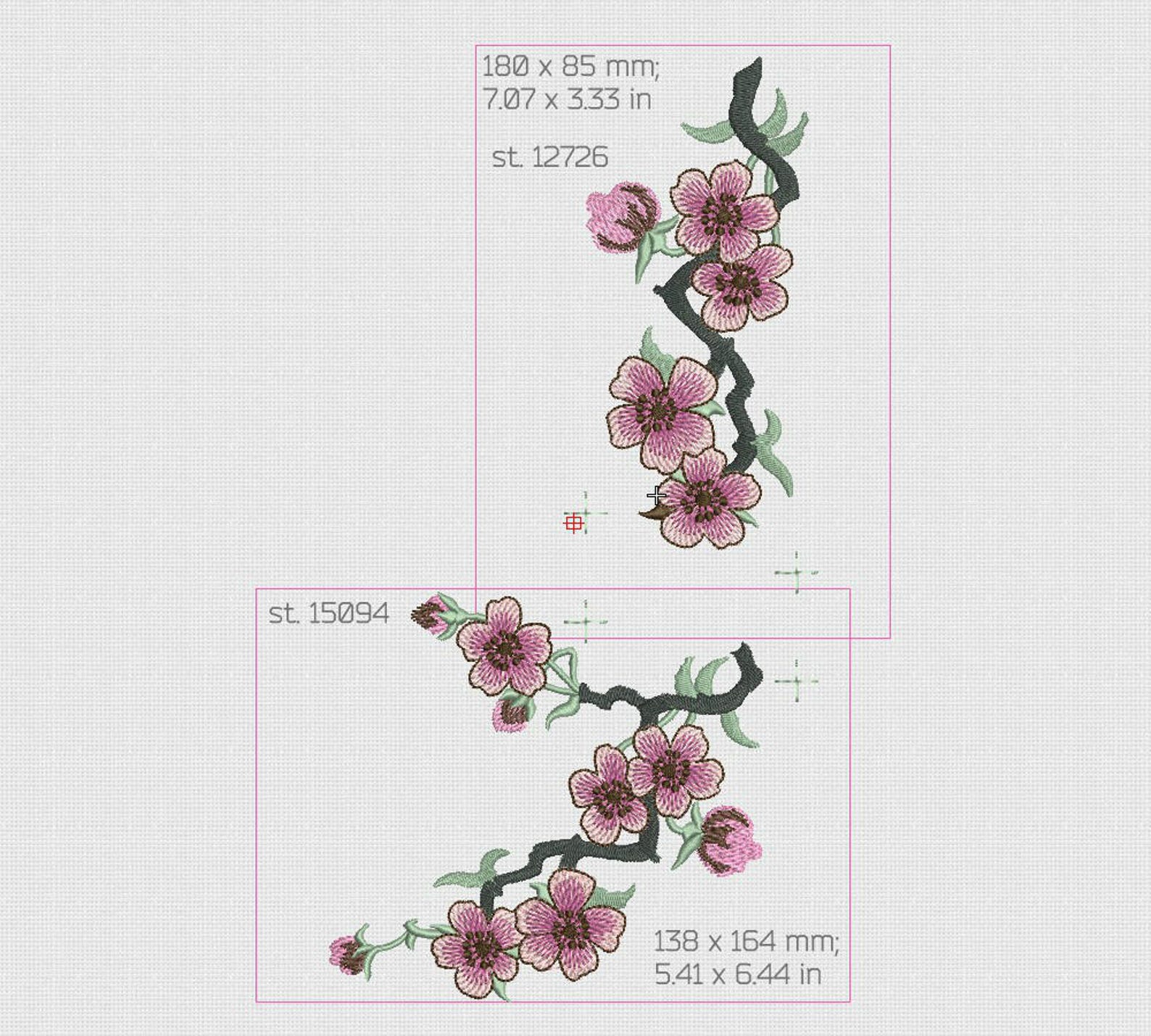 Embroidery Designs Sakura Embroidery Design - Etsy