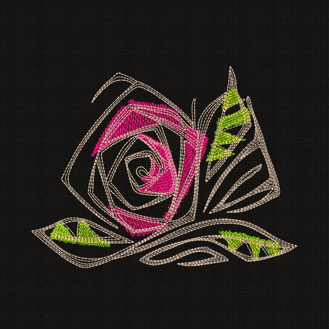 Embroidery Design Rose Embroidery Designs Floral Flower Instant ...