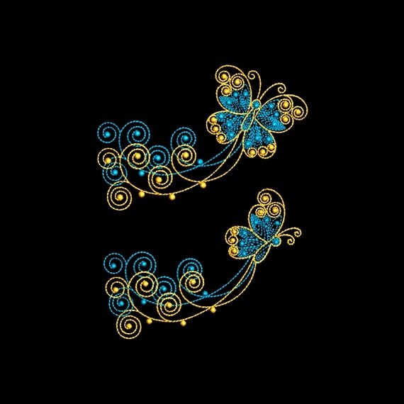 Embroidery Design Butterfly Embroidery Designs - Etsy