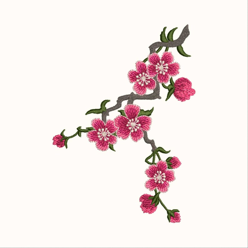 Embroidery Design Sakura - Etsy