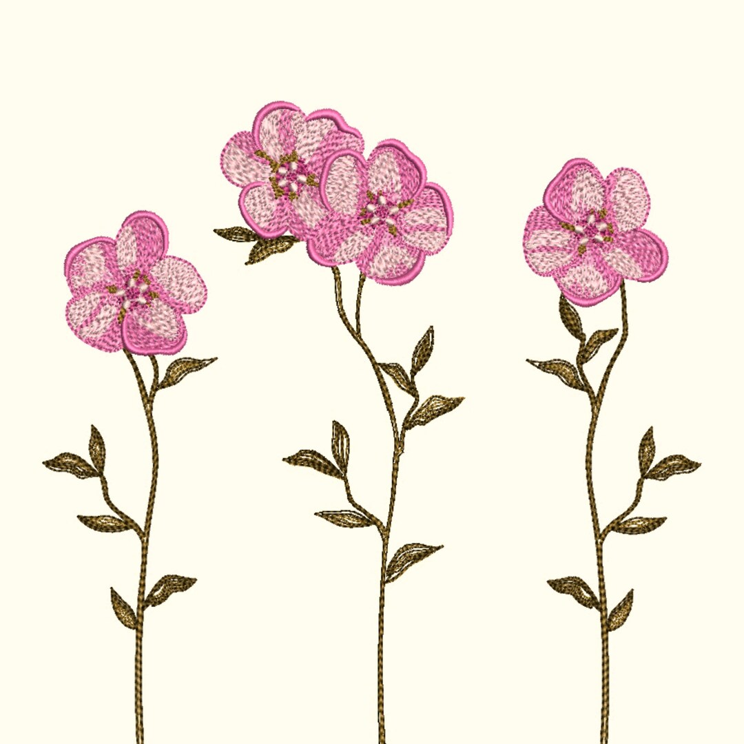 Embroidery Design Sakura, Embroidery Designs Flowers - Etsy