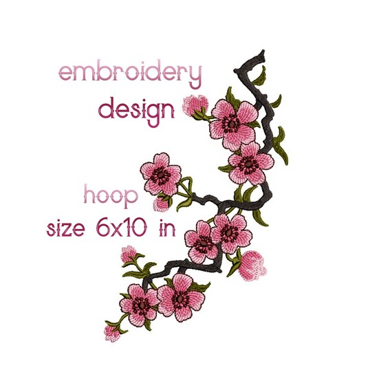 Embroidery Designs Sakura - Etsy