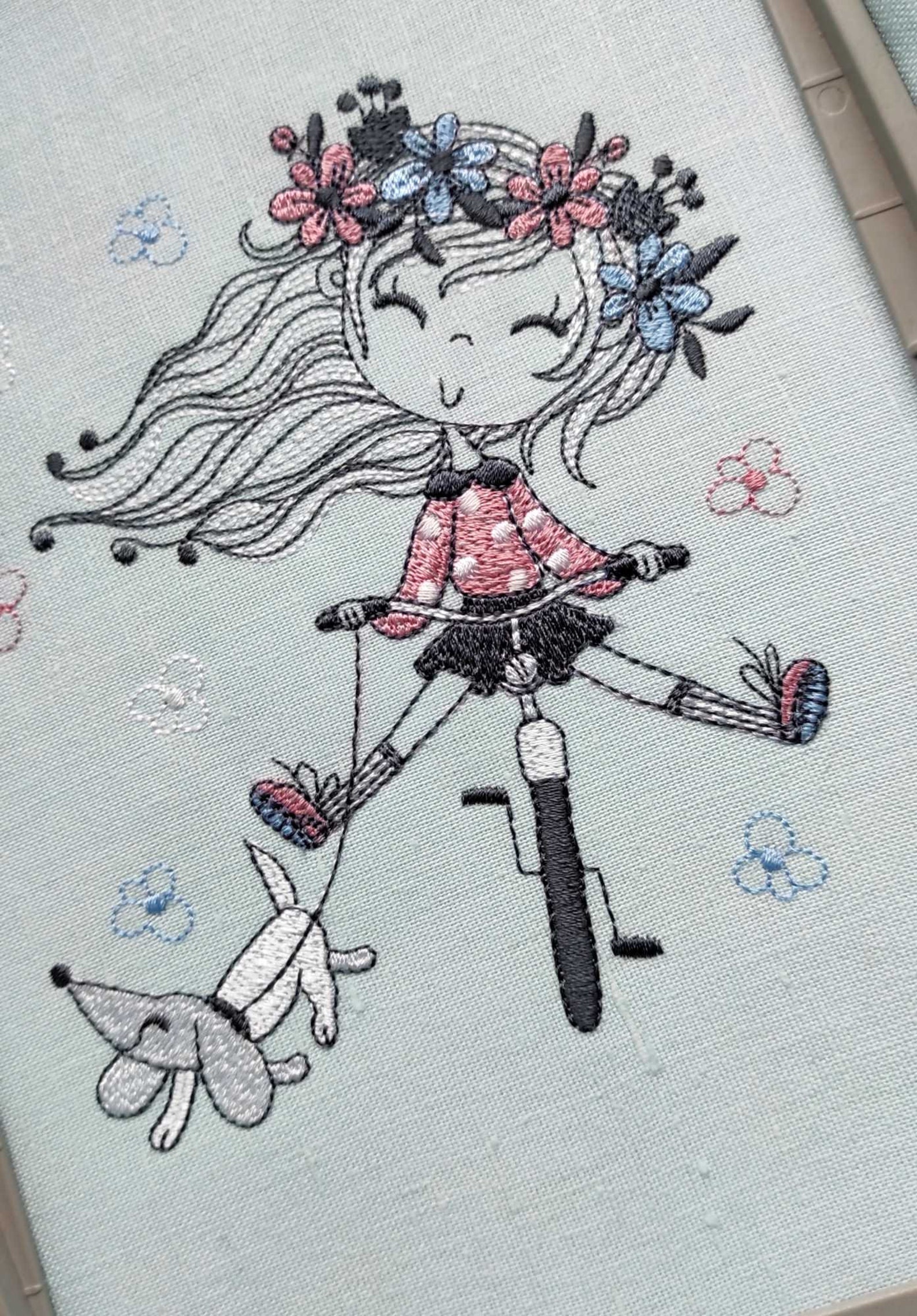 Embroidery Design Cute Girl Embroidery Designs Baby - Etsy