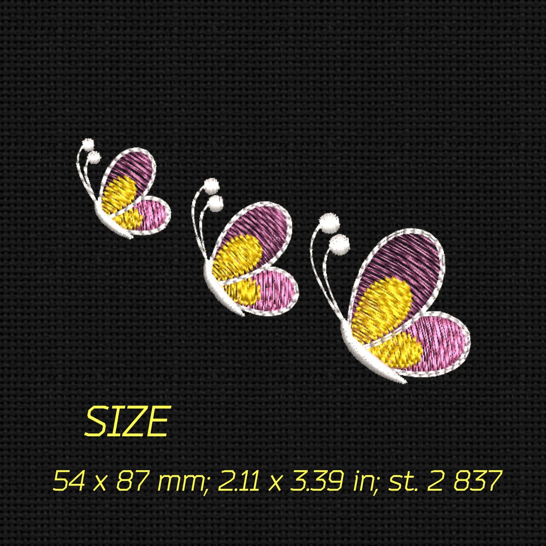 Butterfly Embroidery Design - Etsy