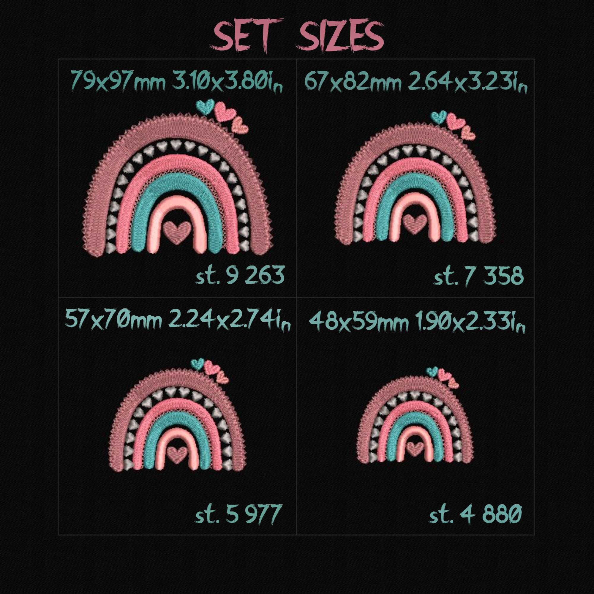 Embroidery Designs Rainbow Embroidery Design - Etsy