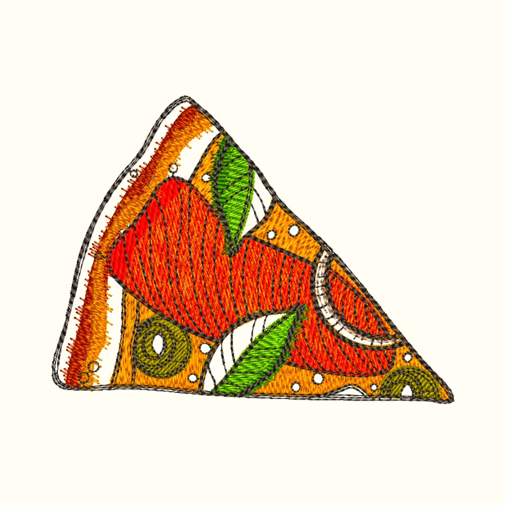 Embroidery Design Pizza Embroidery Designs | Etsy