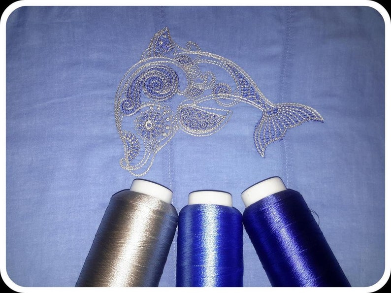 Embroidery Designs Dolphin Embroidery Design Animals - Etsy