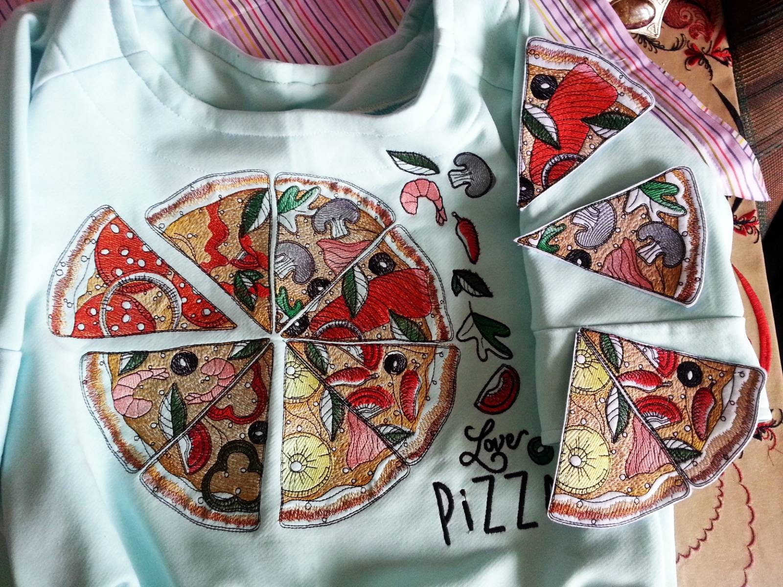 Embroidery Designs Pizza Embroidery Design - Etsy