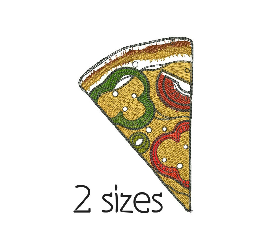 Embroidery Designs Pizza Embroidery Design | Etsy