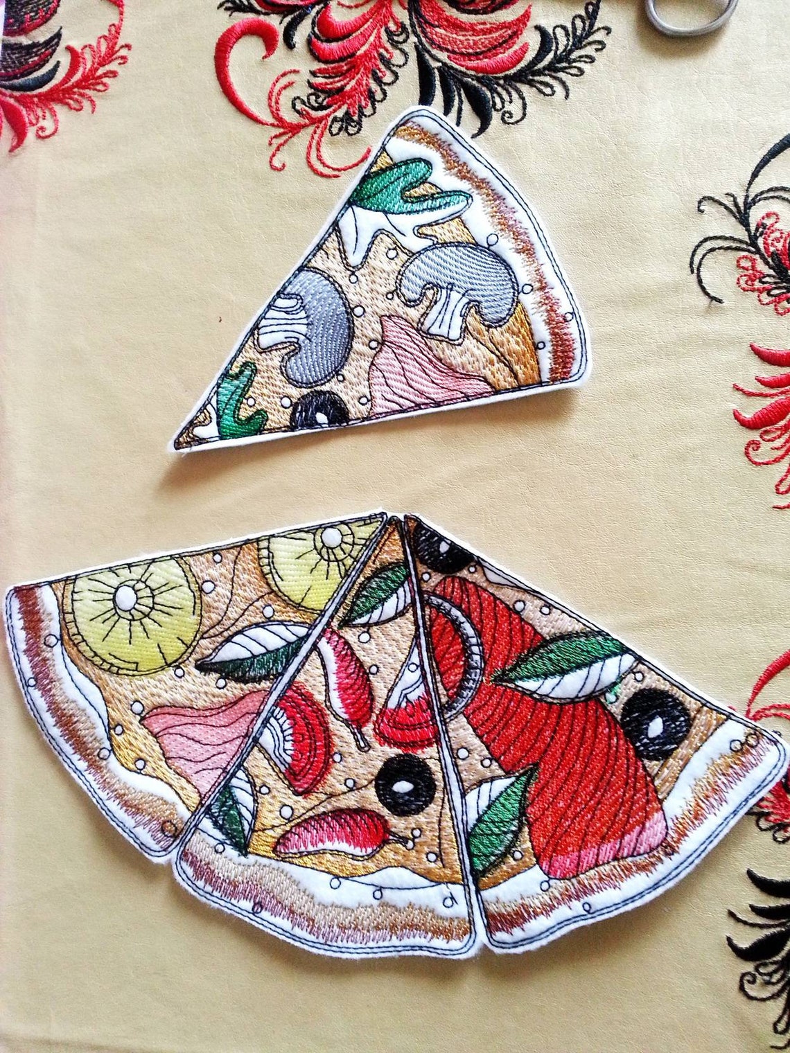 Embroidery Designs Pizza Embroidery Design - Etsy