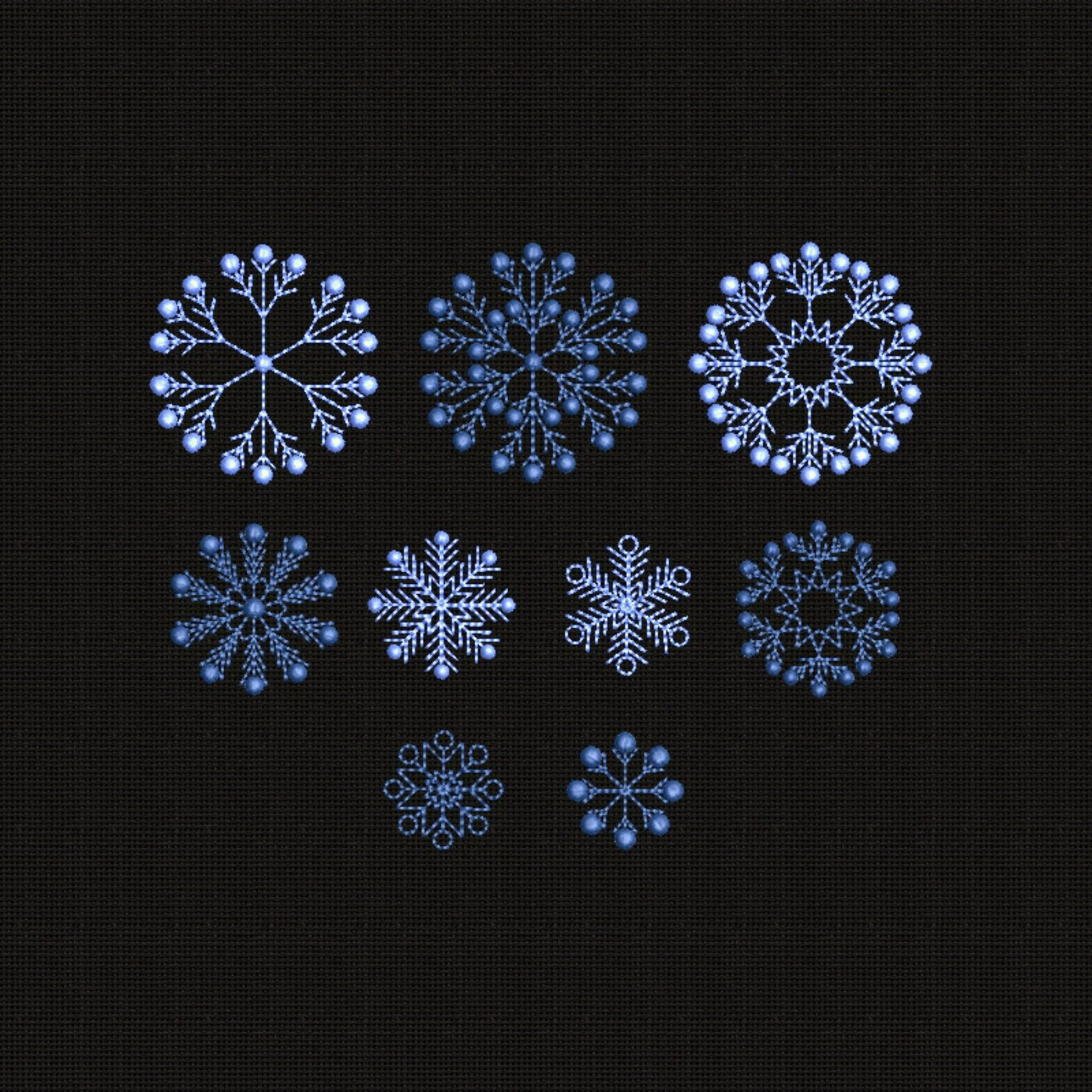 Embroidery Design Snowflake Embroidery Designs Winter - Etsy