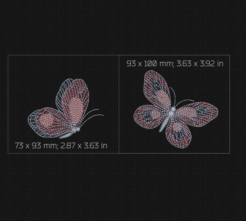 Embroidery Design Butterfly Embroidery Designs | Etsy