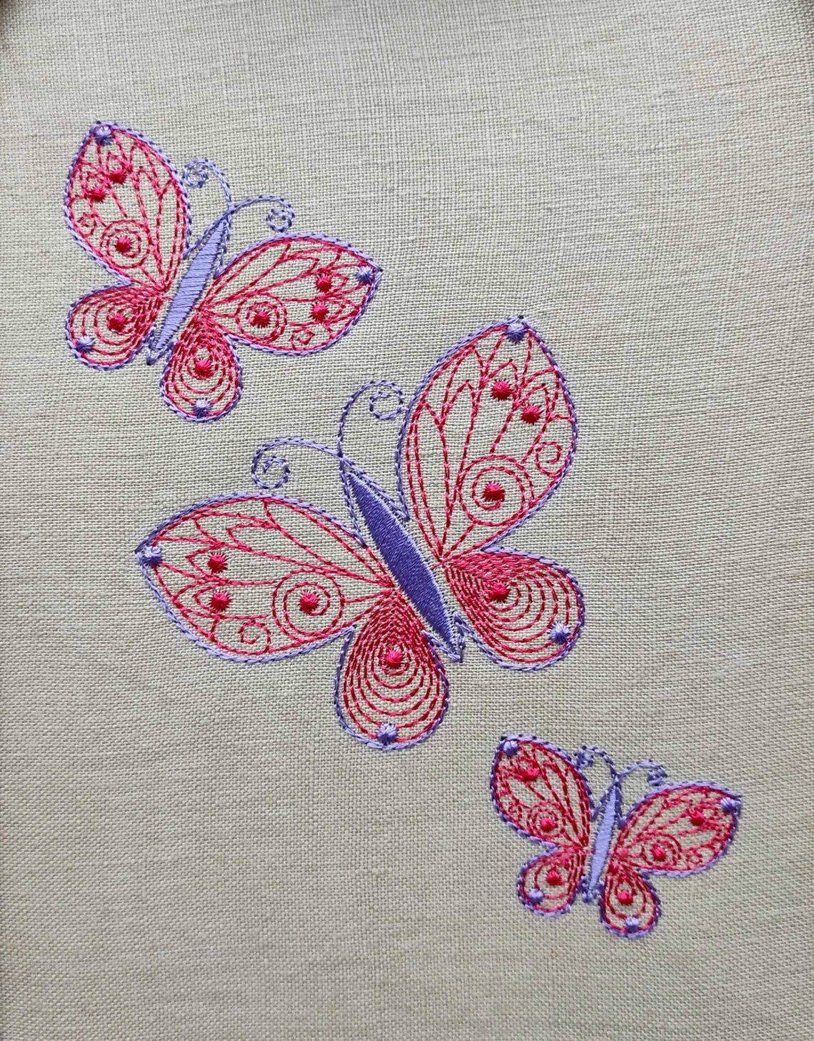 Embroidery Design Butterfly Embroidery Designs Set - Etsy