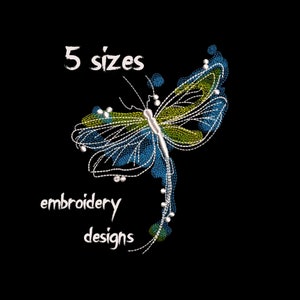 Machine Embroidery Designs Dragonfly Embroidery Design - Etsy