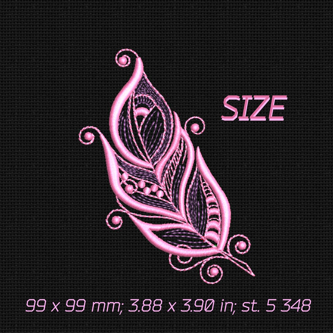 Embroidery Designs Feather Embroidery Design - Etsy