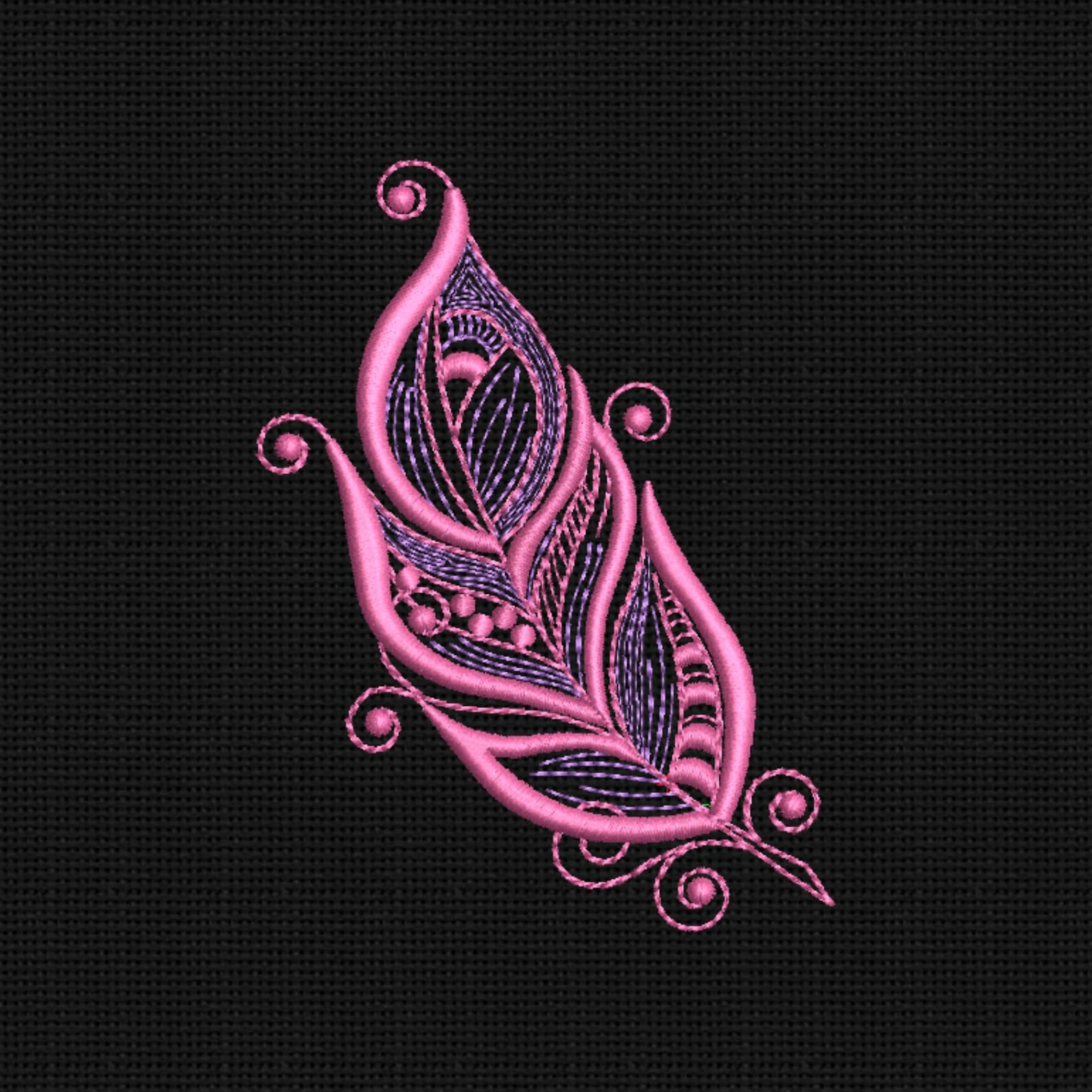 Embroidery Designs Feather Embroidery Design - Etsy