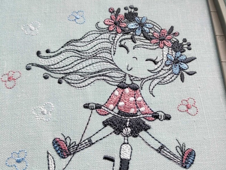 Embroidery Design Girl Embroidery Designs Baby | Etsy