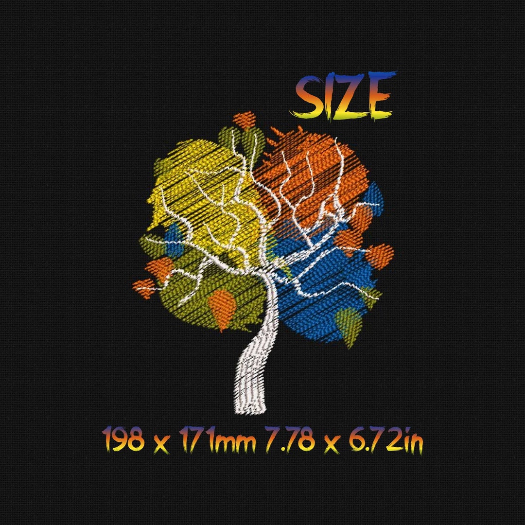 Embroidery Designs Trees Embroidery Design - Etsy