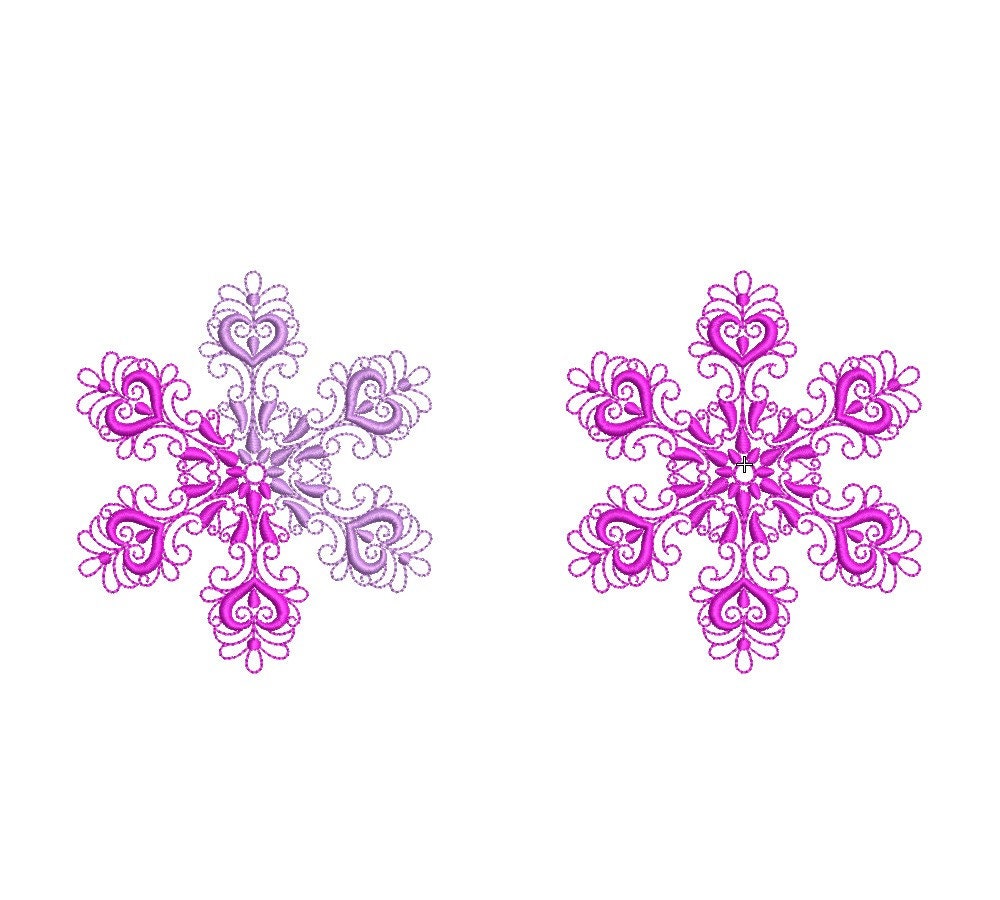 Embroidery Design Snowflake | Etsy