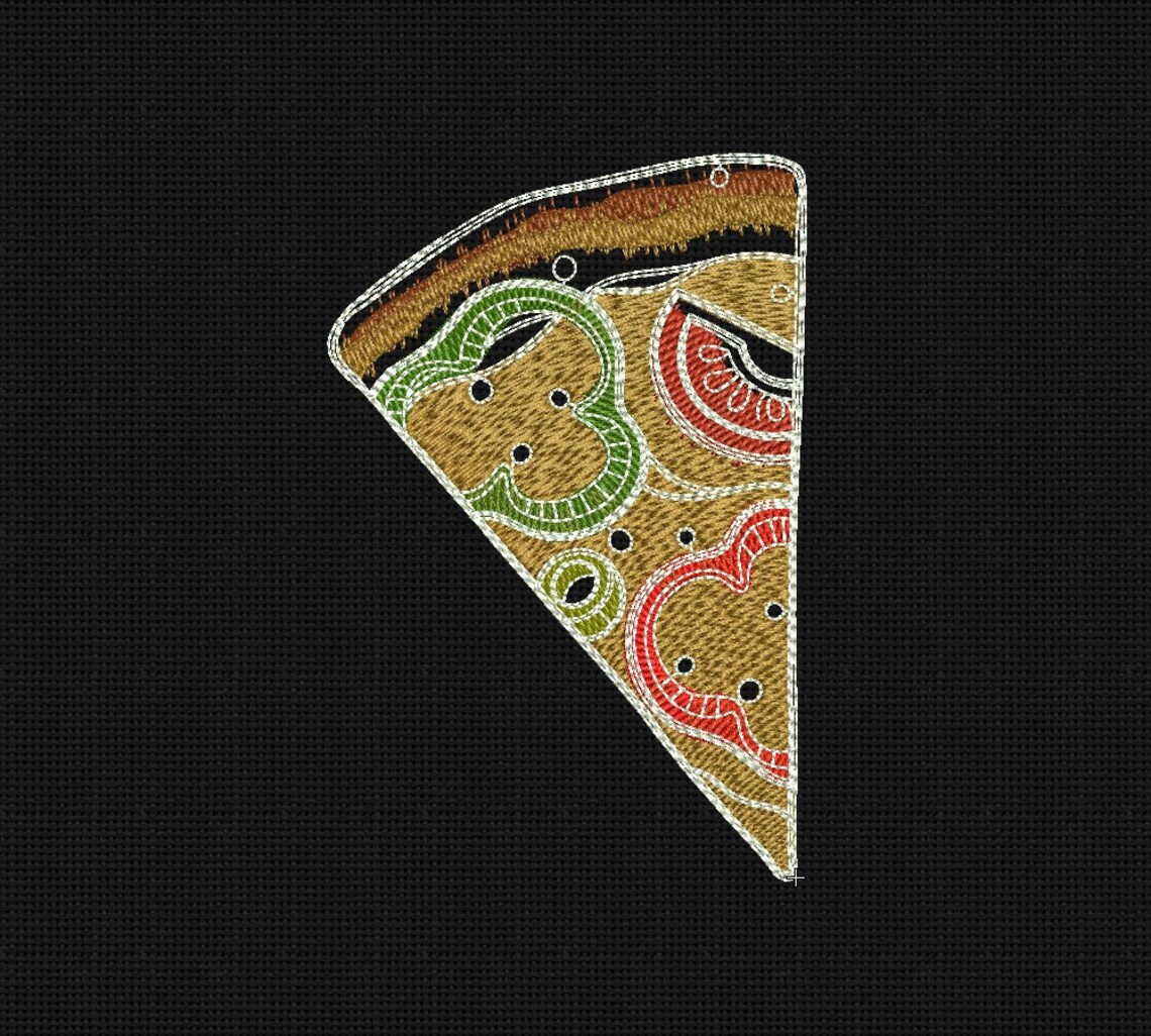 Embroidery Designs Pizza Embroidery Design | Etsy