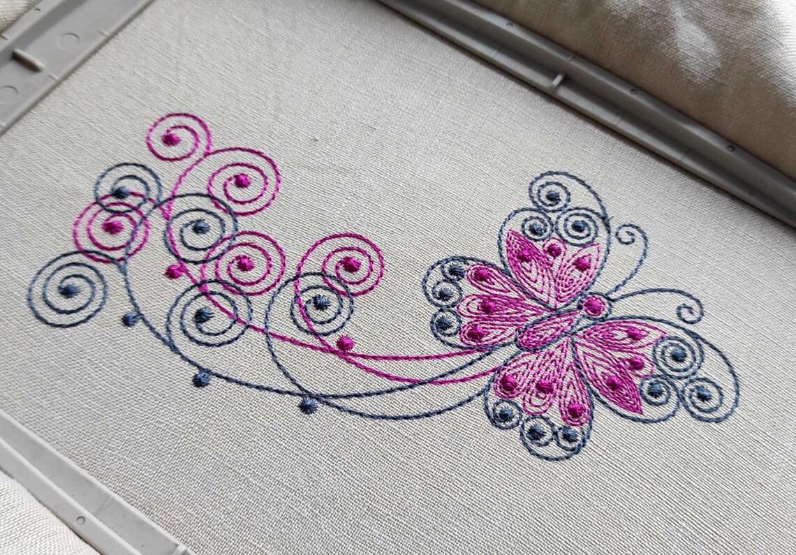 Embroidery Design Butterfly Embroidery Designs - Etsy