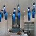 Blown Glass Pendant Lights for Kitchen Island. Blue Pendant - Etsy Canada