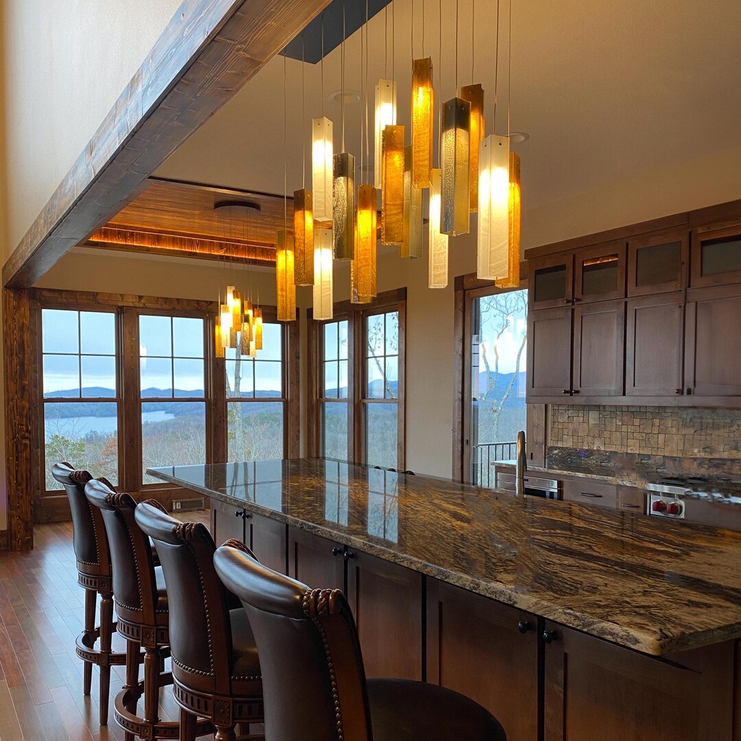 Home Décor, Custom Kitchen Lighting, Architectural Island Light ...