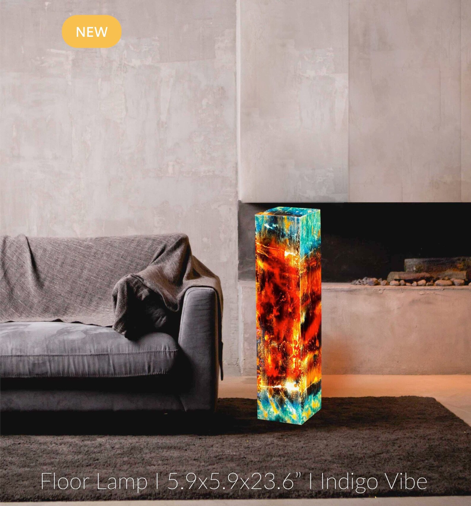 Stained Glass Table Lamp. Hand Painted Glass Art Sculpture for - Etsy