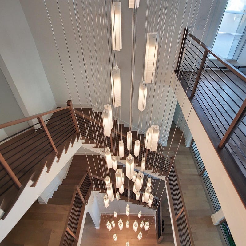 Long Murano Chandelier - Etsy UK