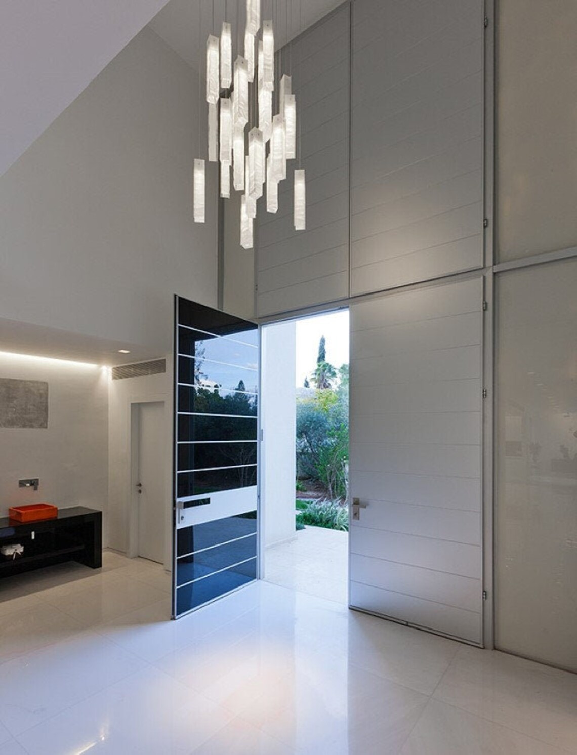 Foyer Décor Light Fixture. Led Chandelier for Foyer Art. Large - Etsy